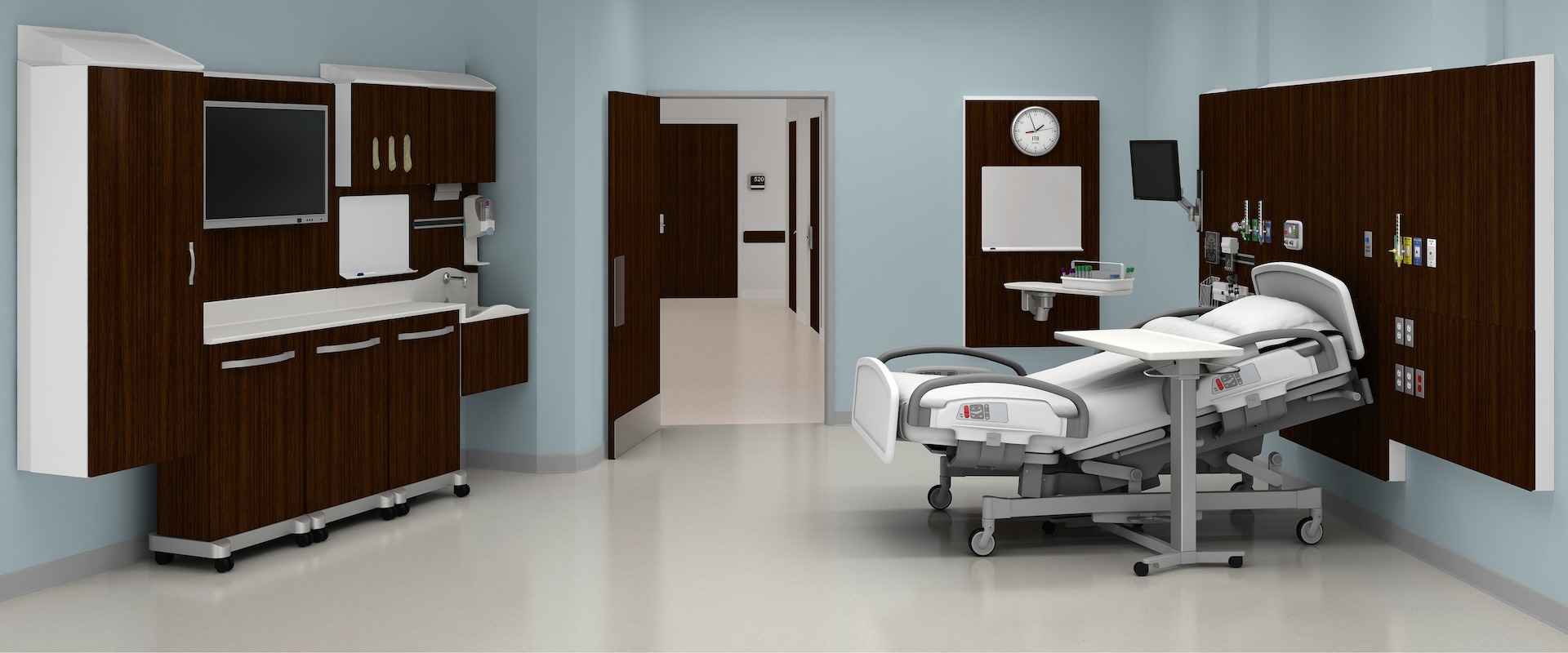 Patient Room with Compass System - Herman Miller