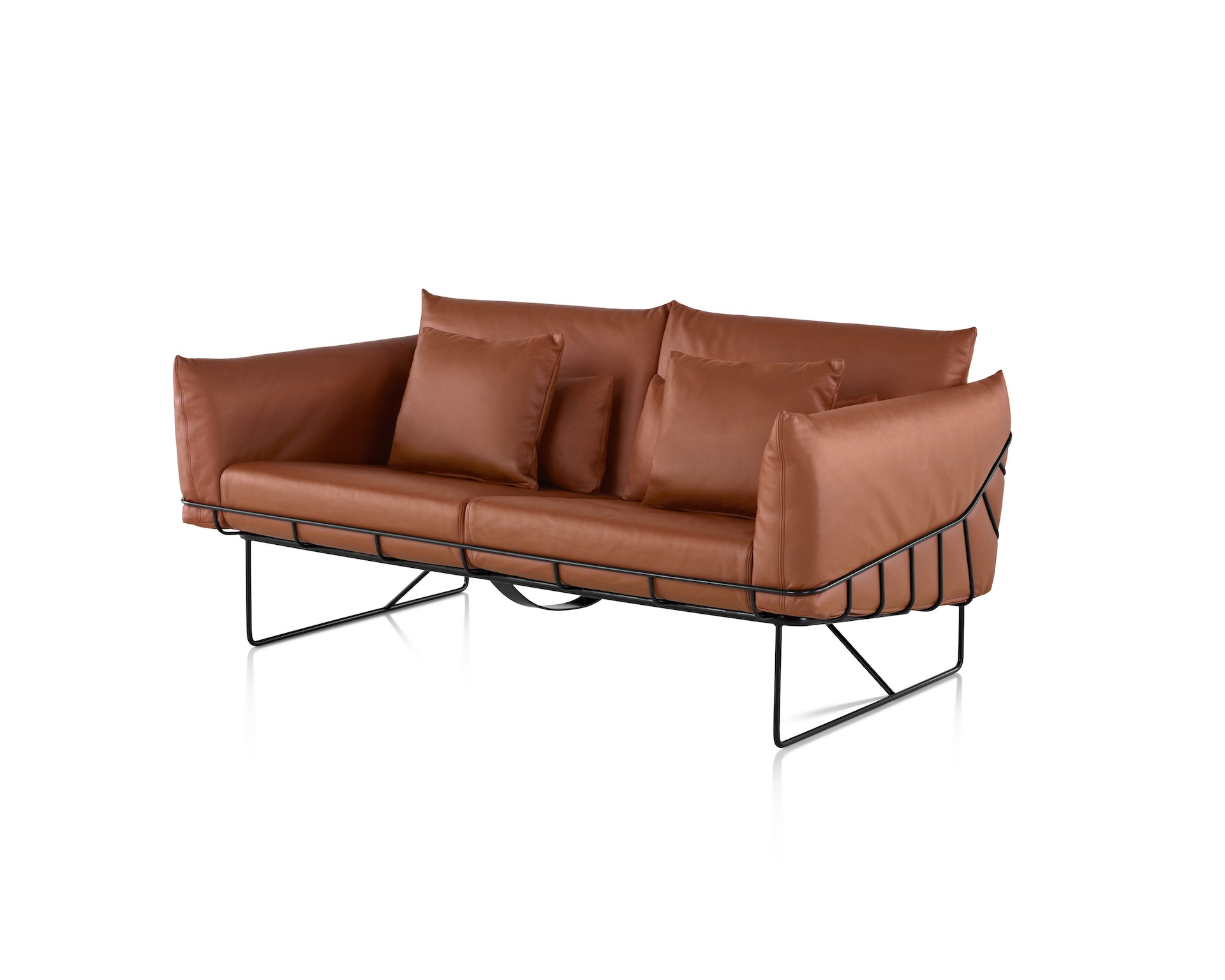 Wireframe Sofa Group, Two-Seat Sofa - Herman Miller