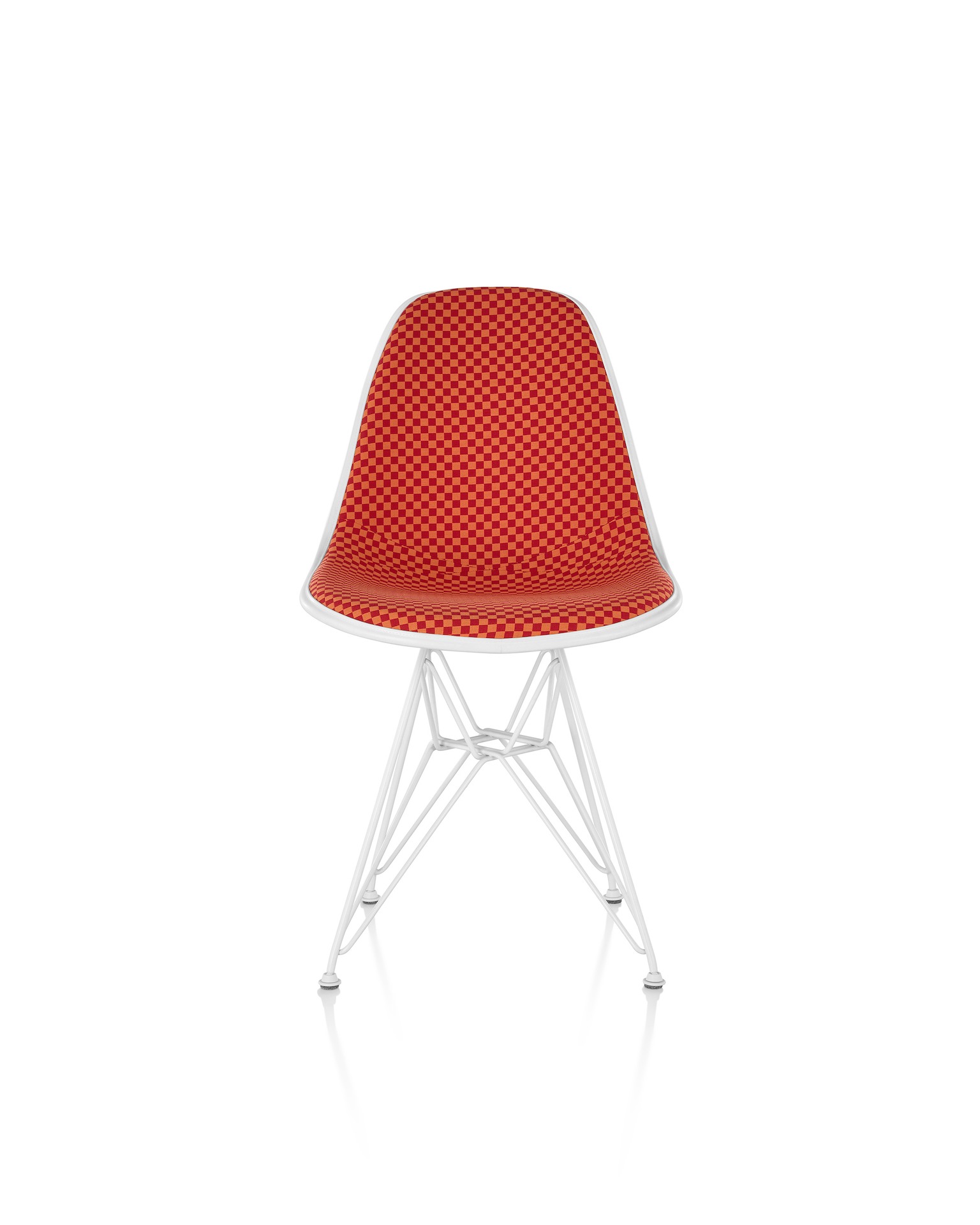 Eames Molded Plastic Side Chair, Upholstered - Herman Miller