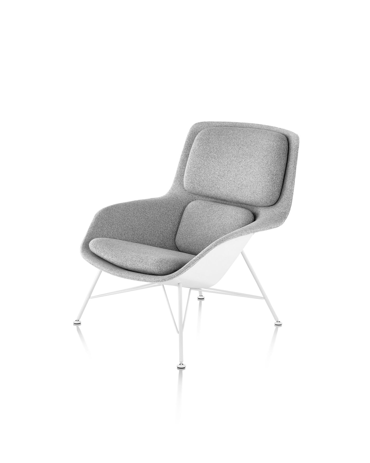 Striad Mid-Back Lounge Chair, Wire Base - Herman Miller
