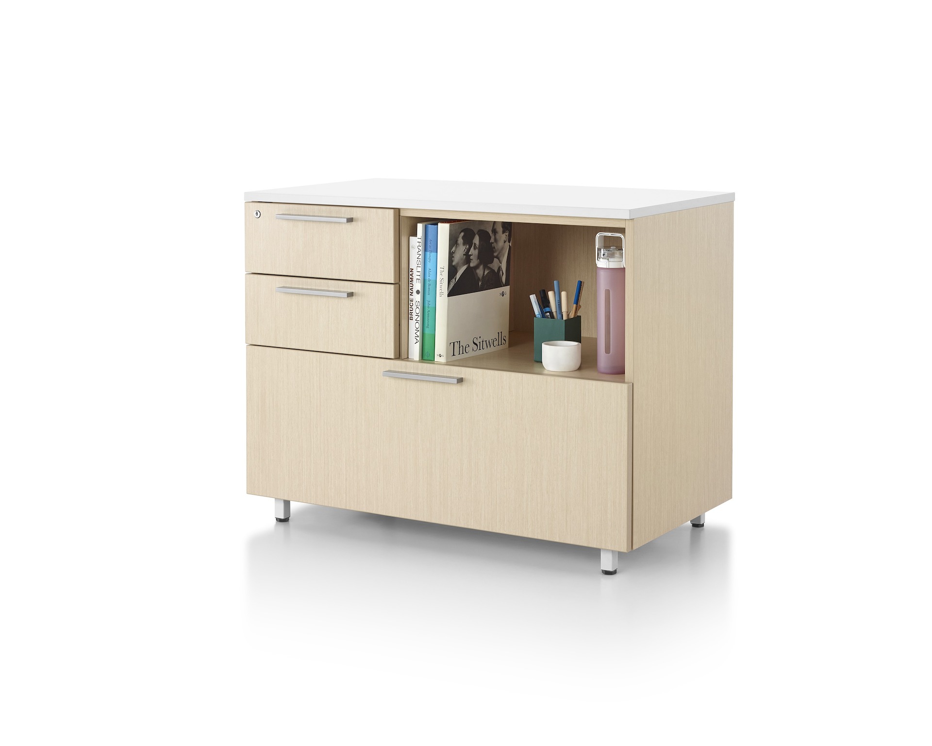 Tu Wood Combination Pedestal - Herman Miller