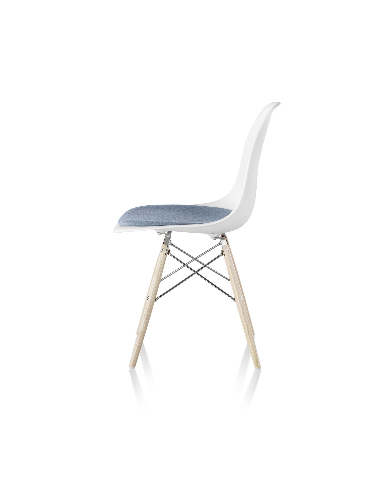 Eames Molded Plastic Armchair with Seat Pad - Herman Miller