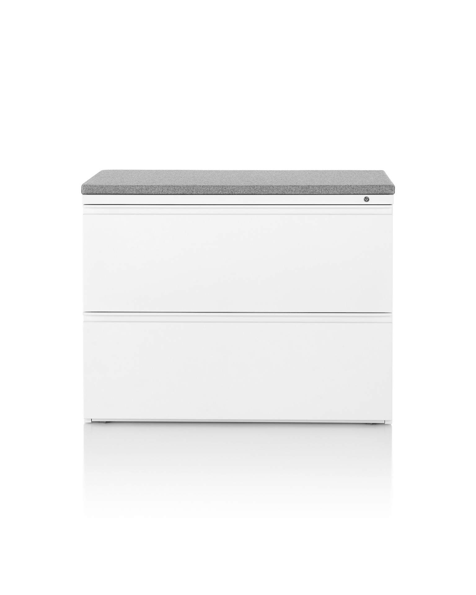 Tu Metal Lateral File, 2-High with Cushion Top - Herman Miller