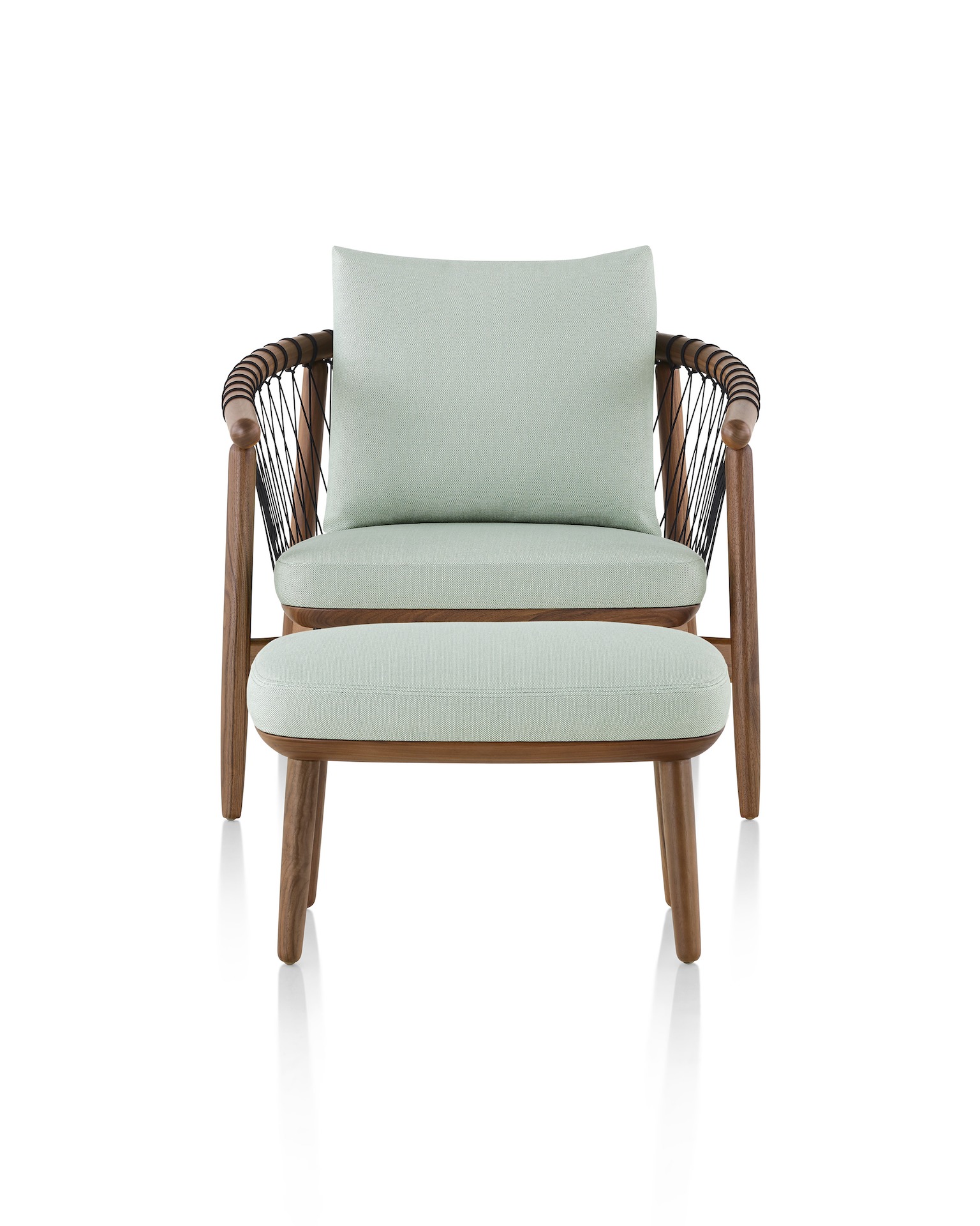 Crosshatch Chair and Ottoman - Herman Miller