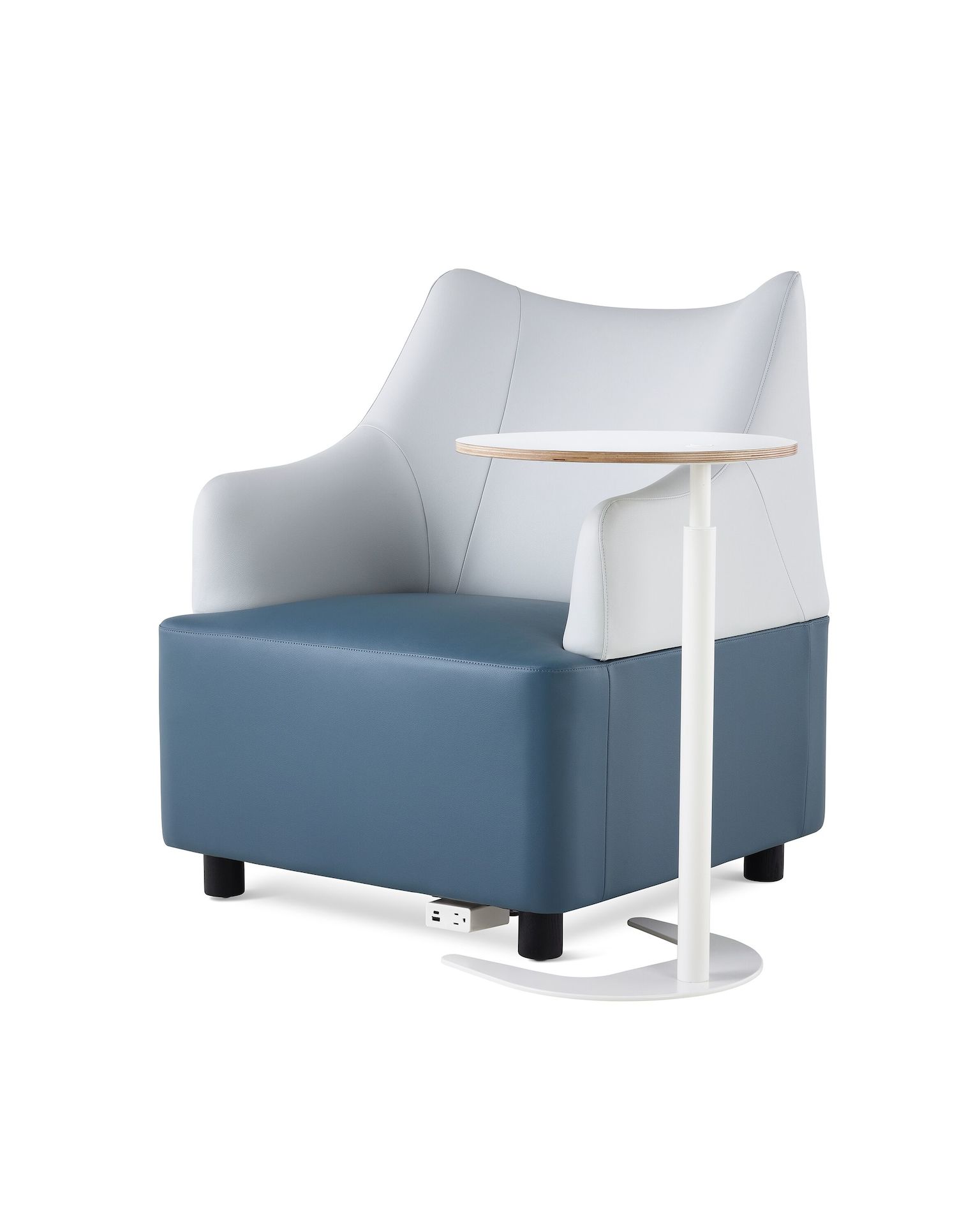 Plex Club Chair and Adjustable Height Table - Herman Miller
