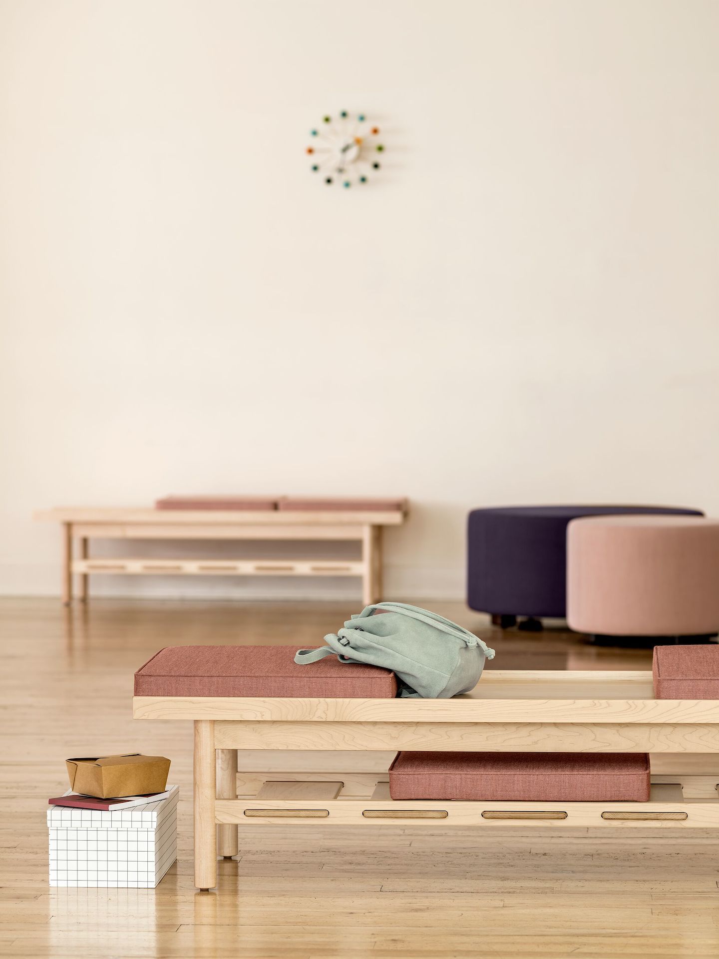 Nemschoff Tamarack Table and Bench - Herman Miller