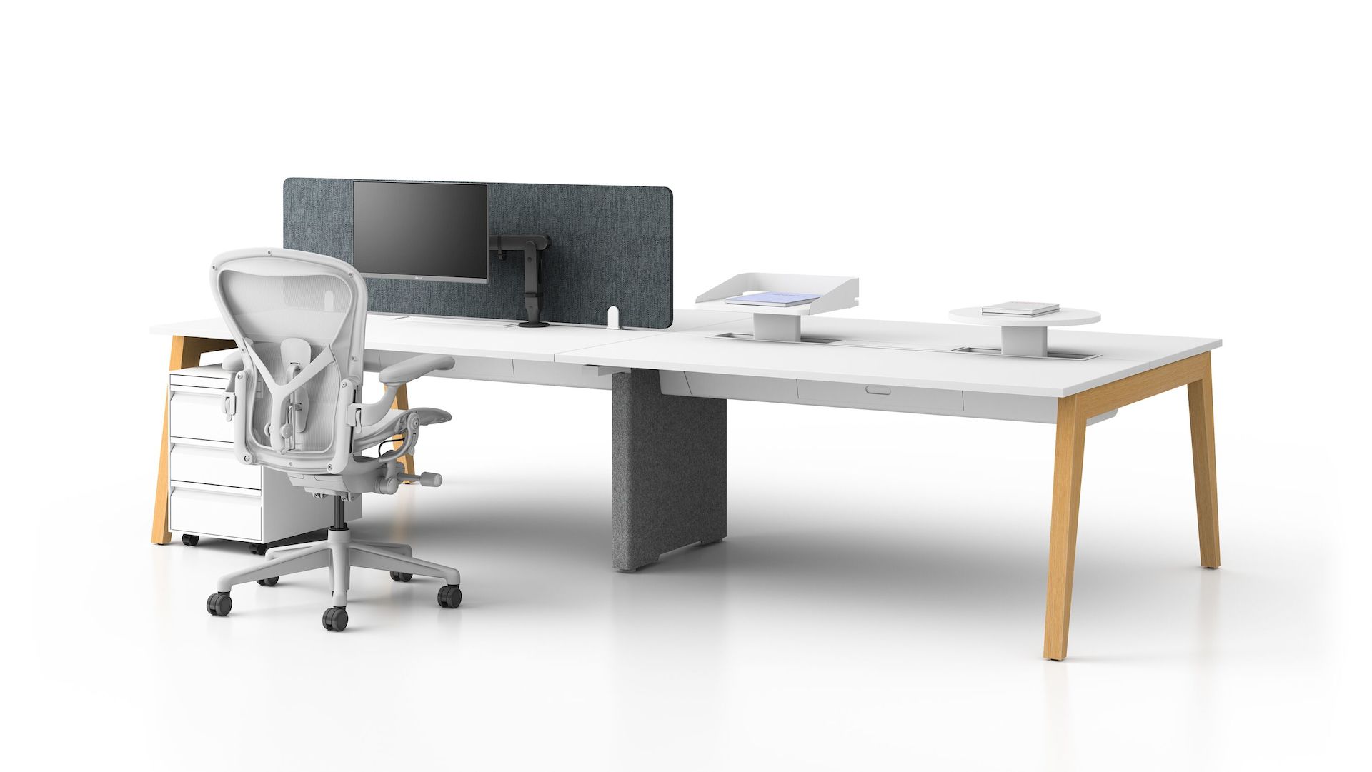 Byne System with Aeron Chair - Herman Miller