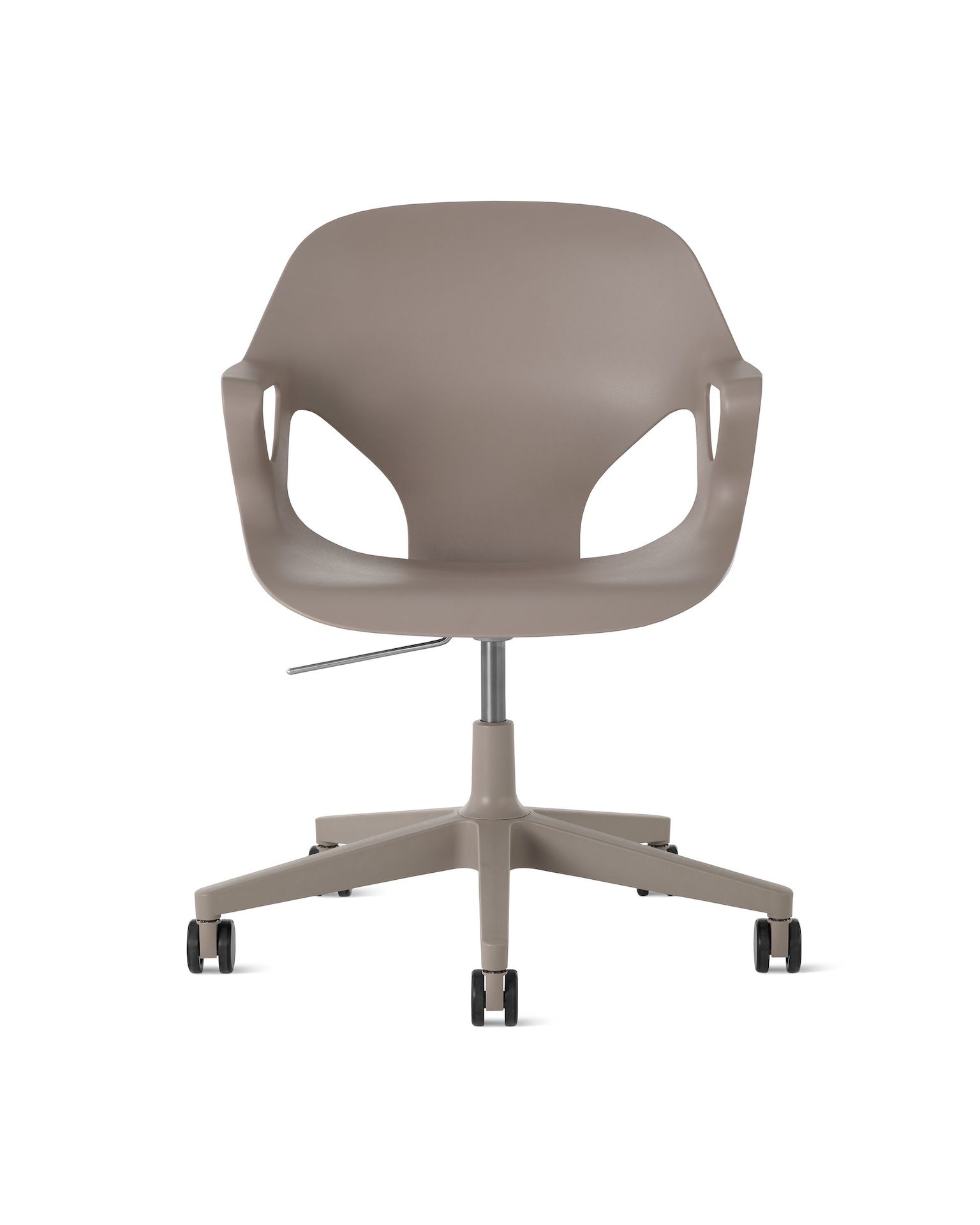 Zeph Chair, Cocoa Fixed Arms - Herman Miller