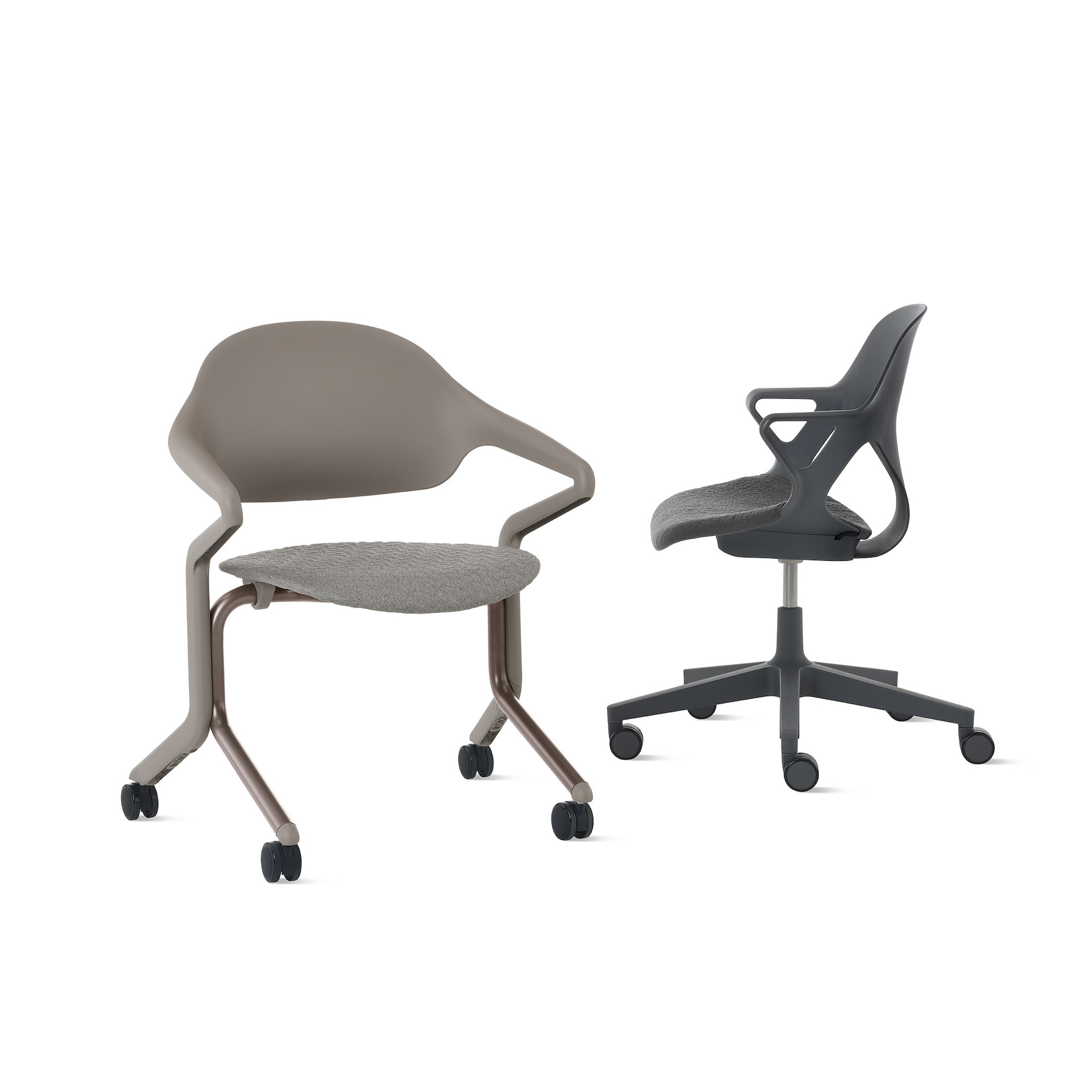 Fuld Nesting Chair and Zeph Chair - Herman Miller