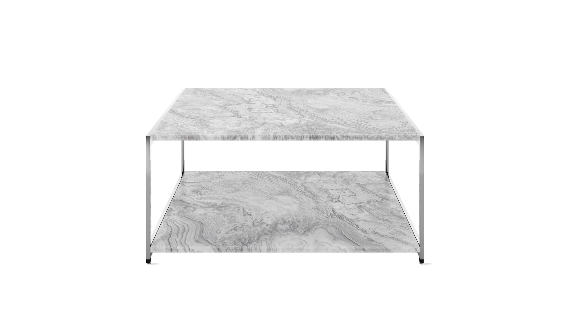 H Frame Coffee Table in Grey Marble - Herman Miller