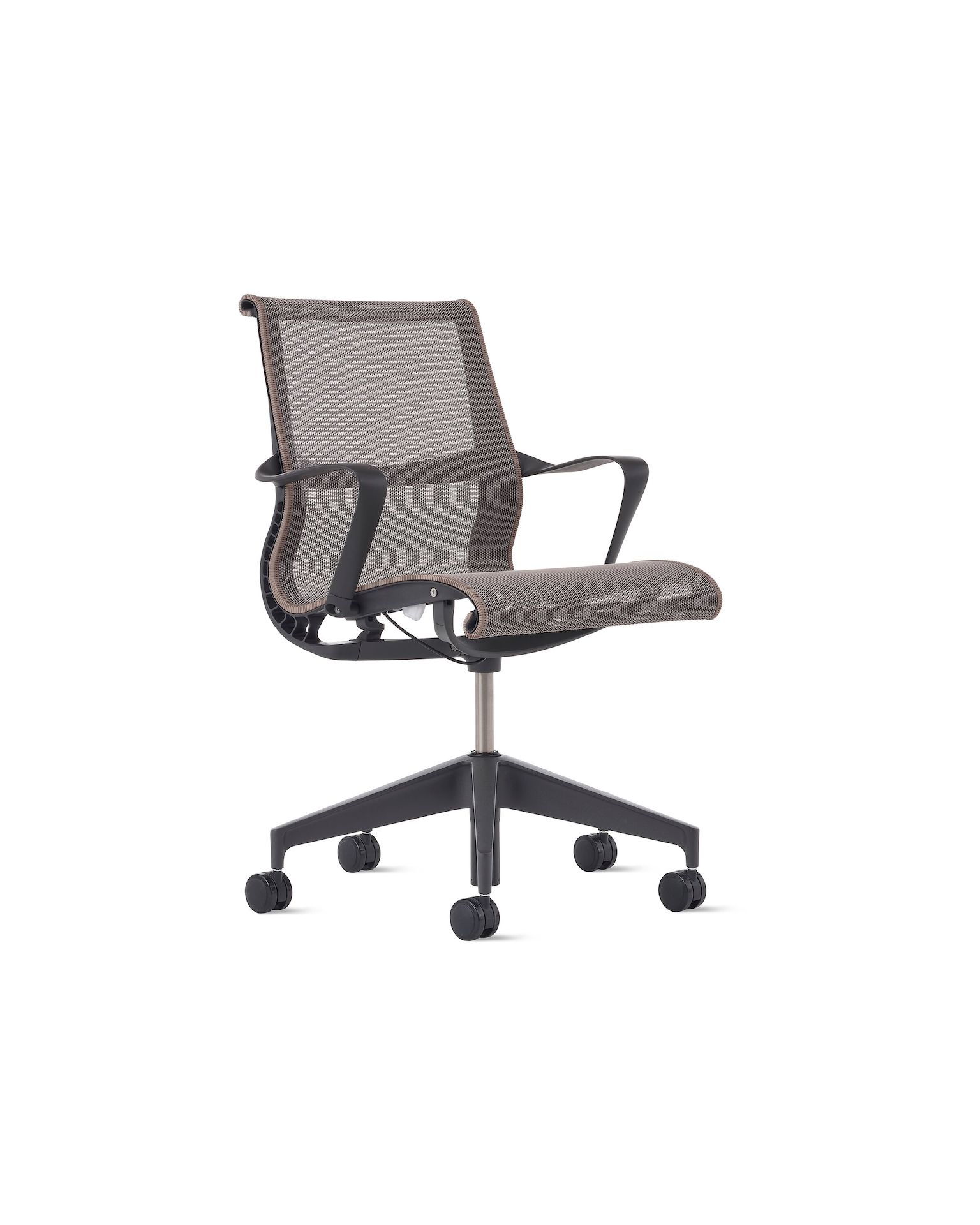 Setu Chair, Graphite Frame and Base, Cocoa Suspension - Herman Miller