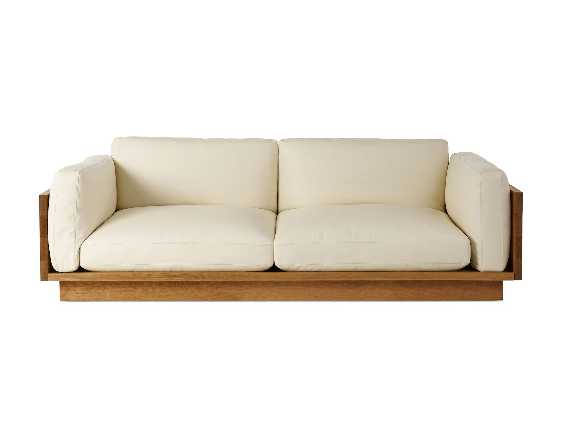 Pawson Drift Sofa 93" in Prone Leather Lotus - Herman Miller