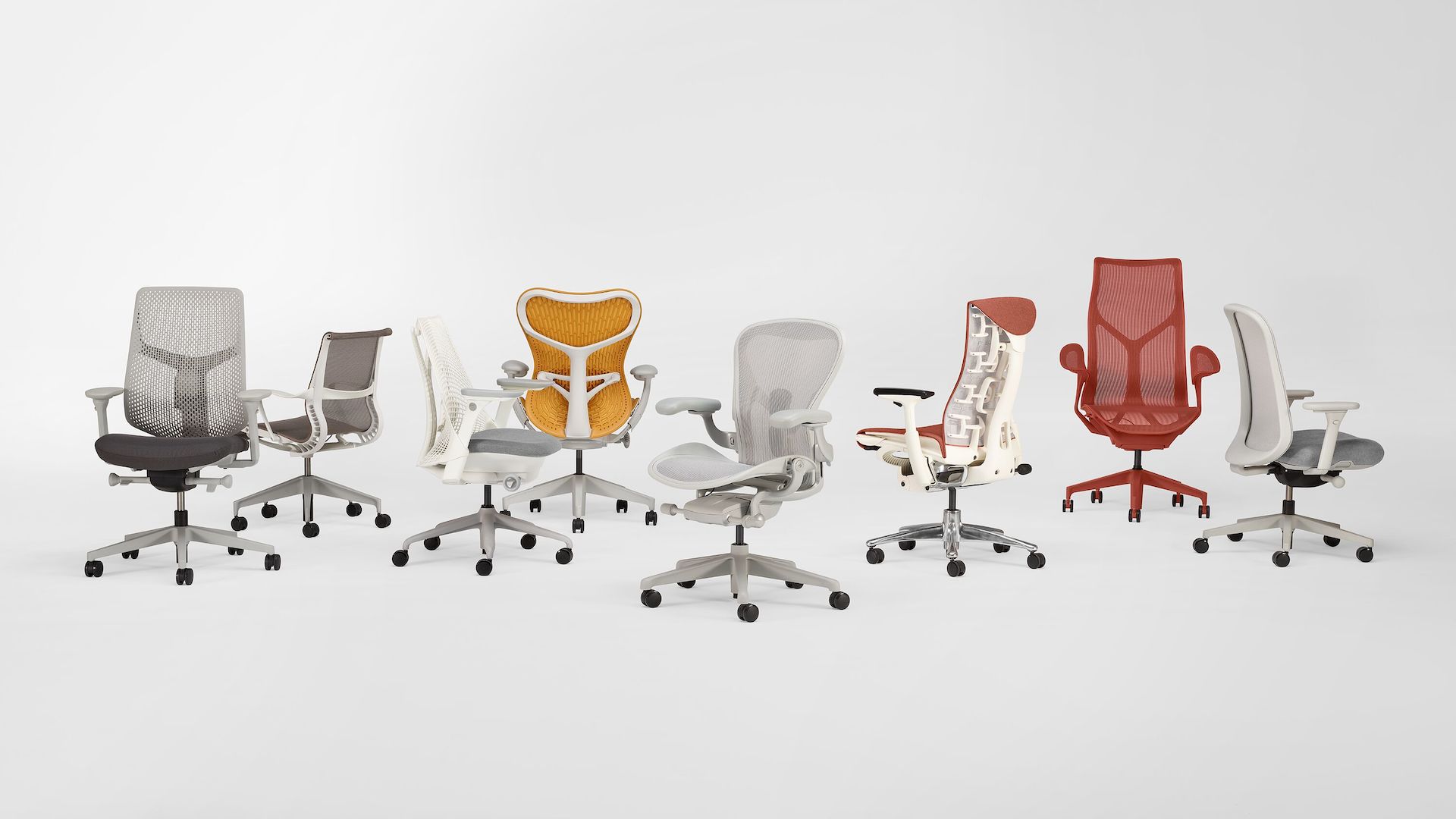 High-performance chairs horizontal lineup - Herman Miller