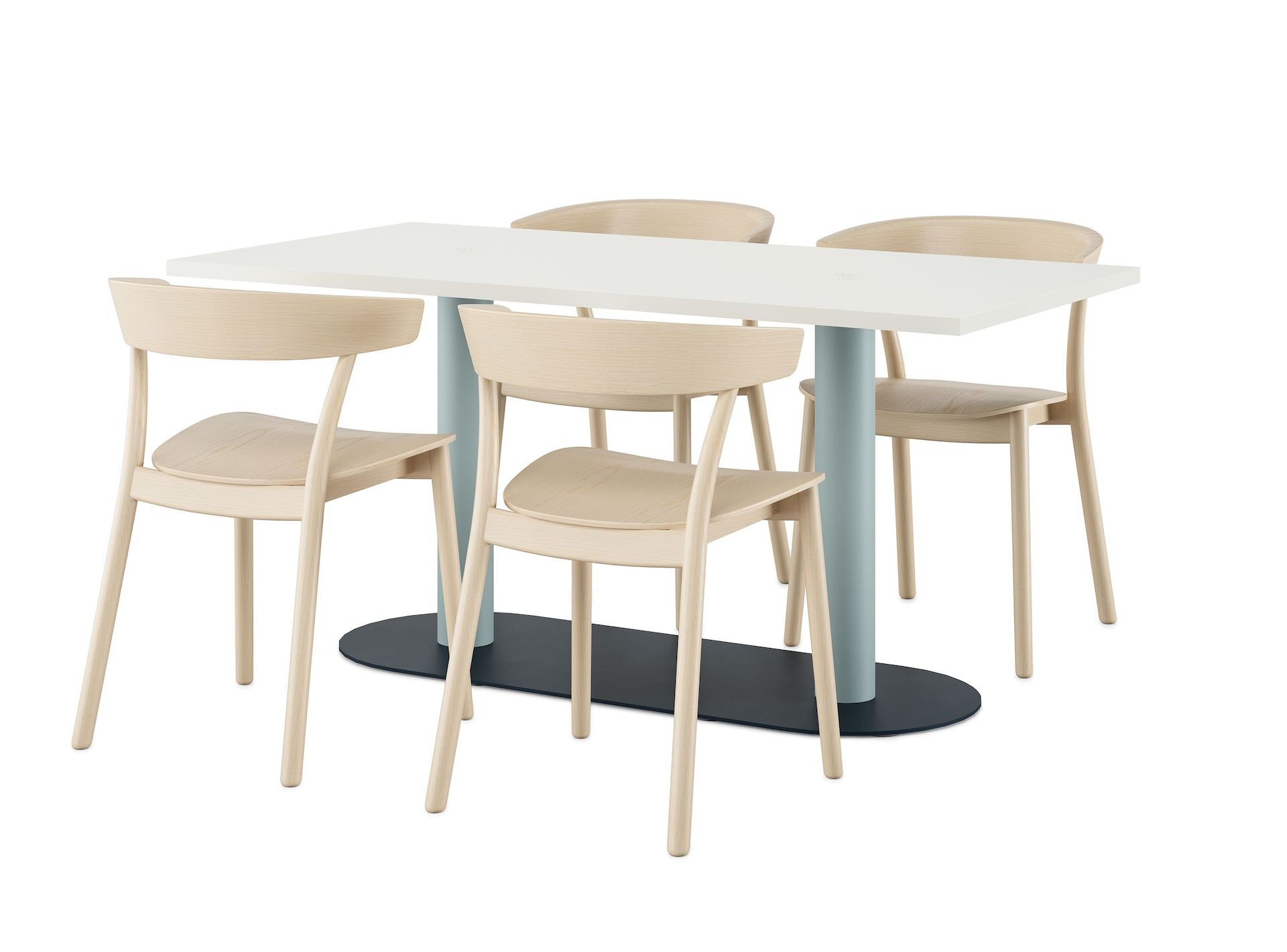 Headway Cafe Table with Leeway Seating - Herman Miller